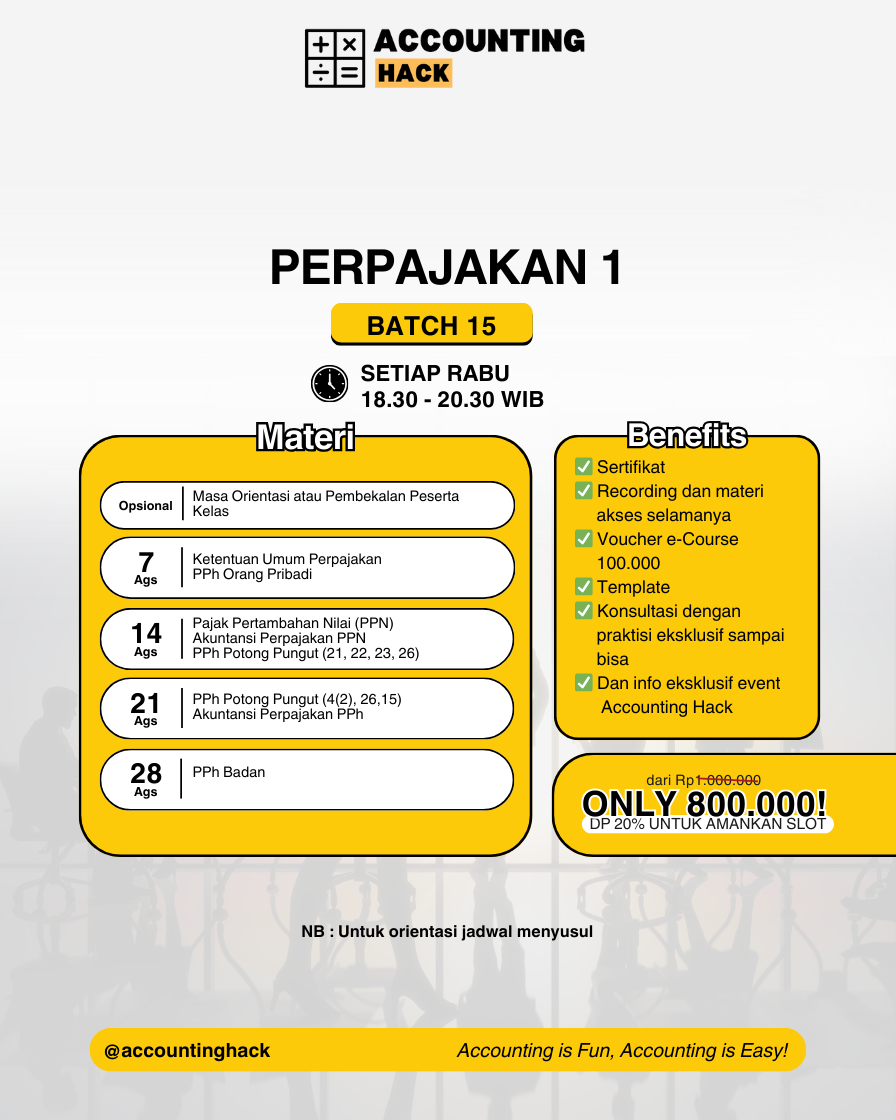 Perpajakan 1 Batch 15