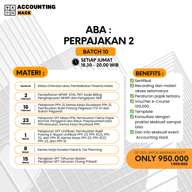 Perpajakan 2 Batch 10